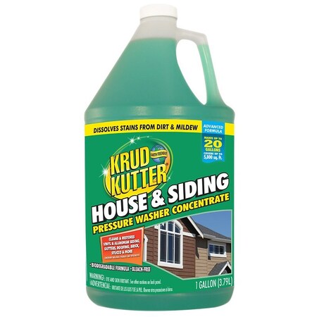 Rust-Oleum Krud Kutter Advanced Formula House and Siding Pressure Washer Concentrate, Liquid, 1 ...